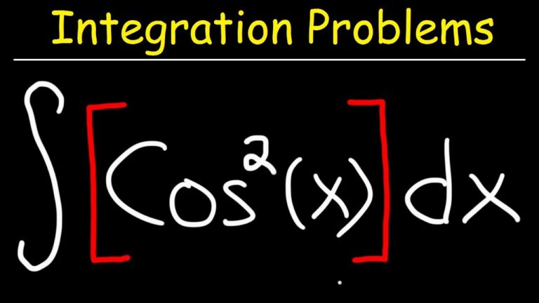 Integral de Coseno: Guía Completa para Resolver y Entender ...