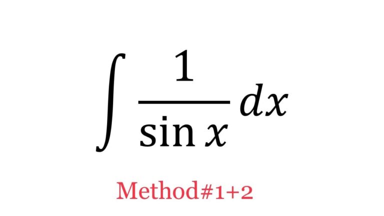 Integral de Sen(x): Guía Completa para Resolver la Integral 1 Sen(x ...